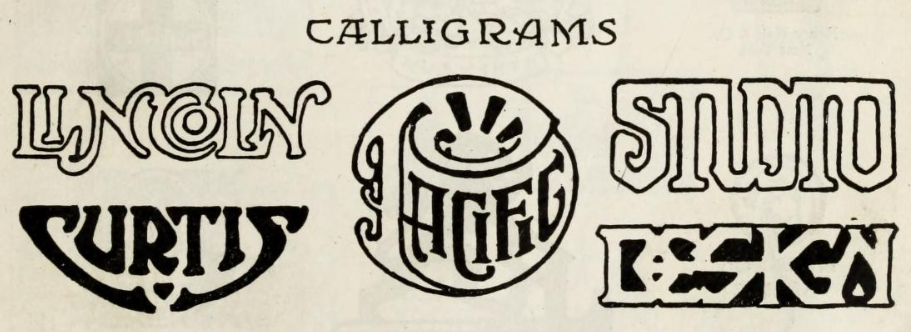 ‘calligram’: meaning, origin and early occurrences – word histories
