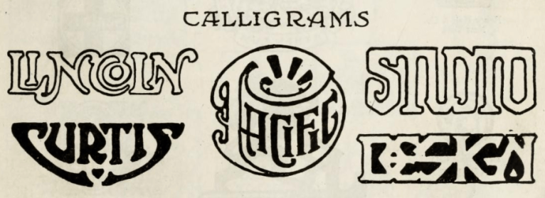 ‘calligram’: meaning, origin and early occurrences – word histories