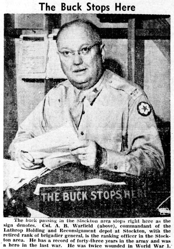‘the buck stops here’: meaning and origin – word histories